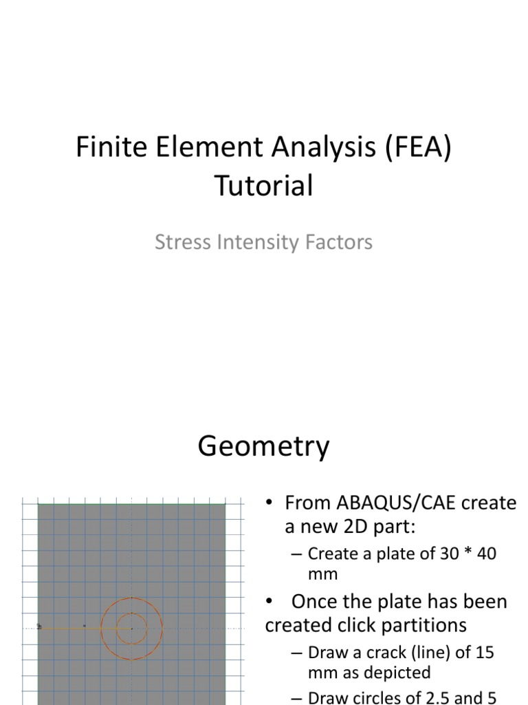 Calculating Stress Intensity Factors in ABAQUS | PDF | Fracture ...