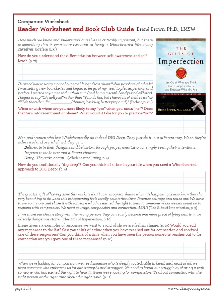 Reader Worksheet and Book Club Guide | PDF