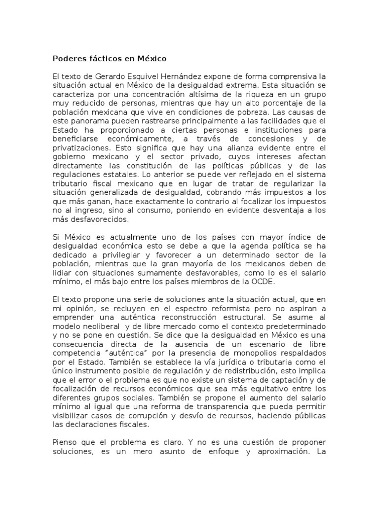 Poderes Fácticos en México | PDF | México | Pobreza