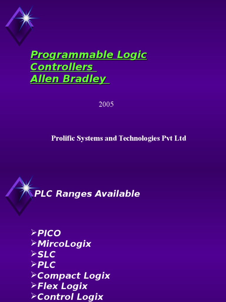 Allen Bradley PLC Product Overview | PDF | Input/Output | Modularity