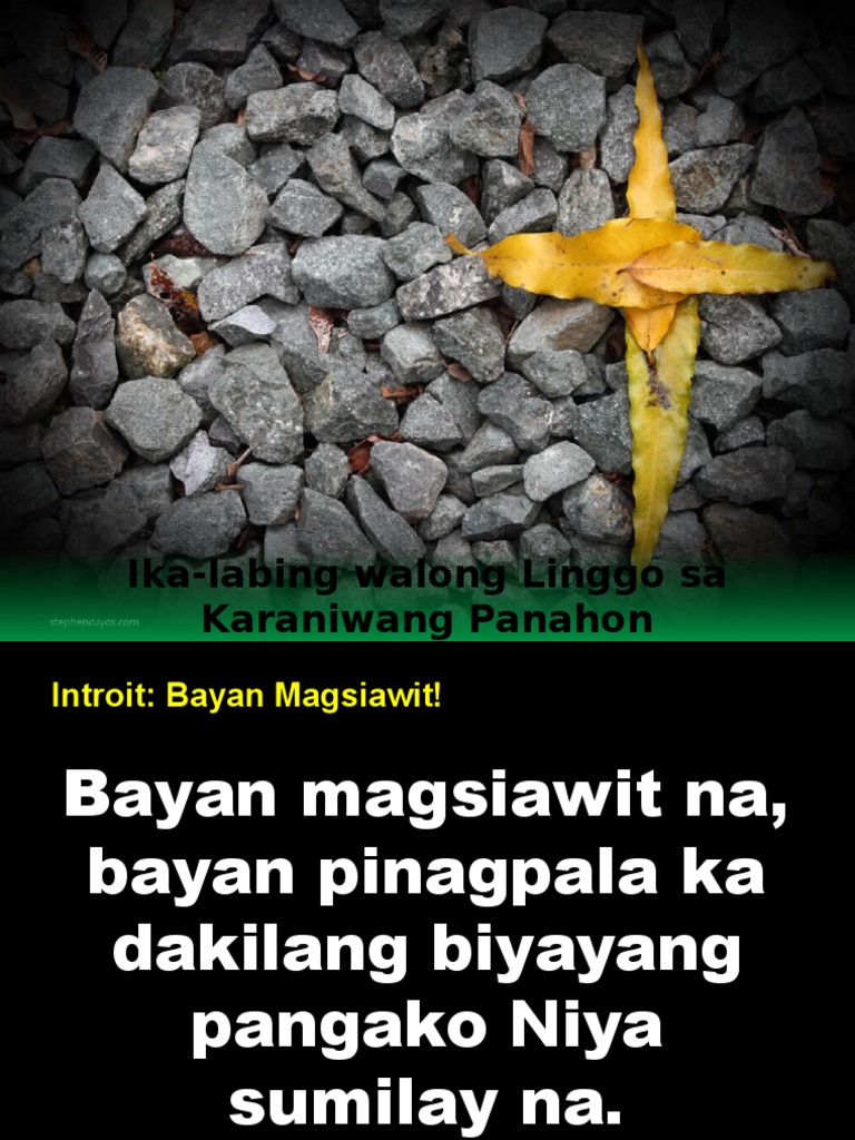 Ika Labing Walong Linggo Sa Karaniwang Panahon | PDF