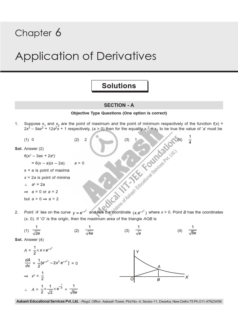 Analysis Of Maximum And Minimum Points For Various Functions Pdf