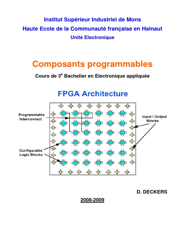 Cours Complet 2009 PLD | PDF | Circuit logique programmable | VHDL