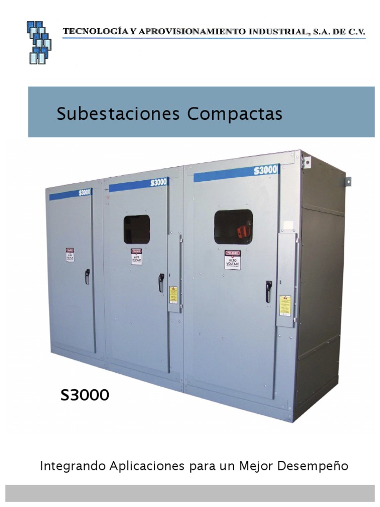 Subestaciones Compactas | PDF | Fusible (Eléctrico) | Transformador