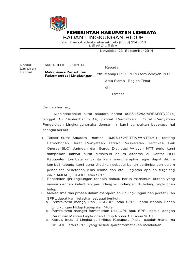Surat PLN | PDF
