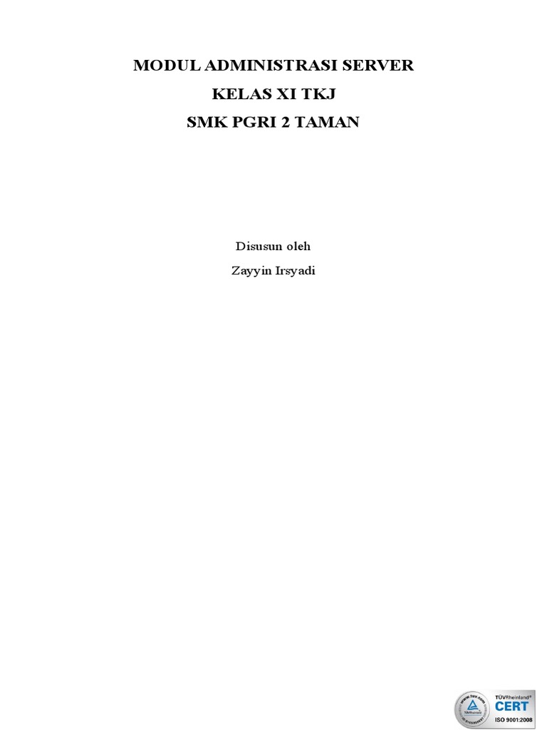 Modul Administrasi Server | PDF