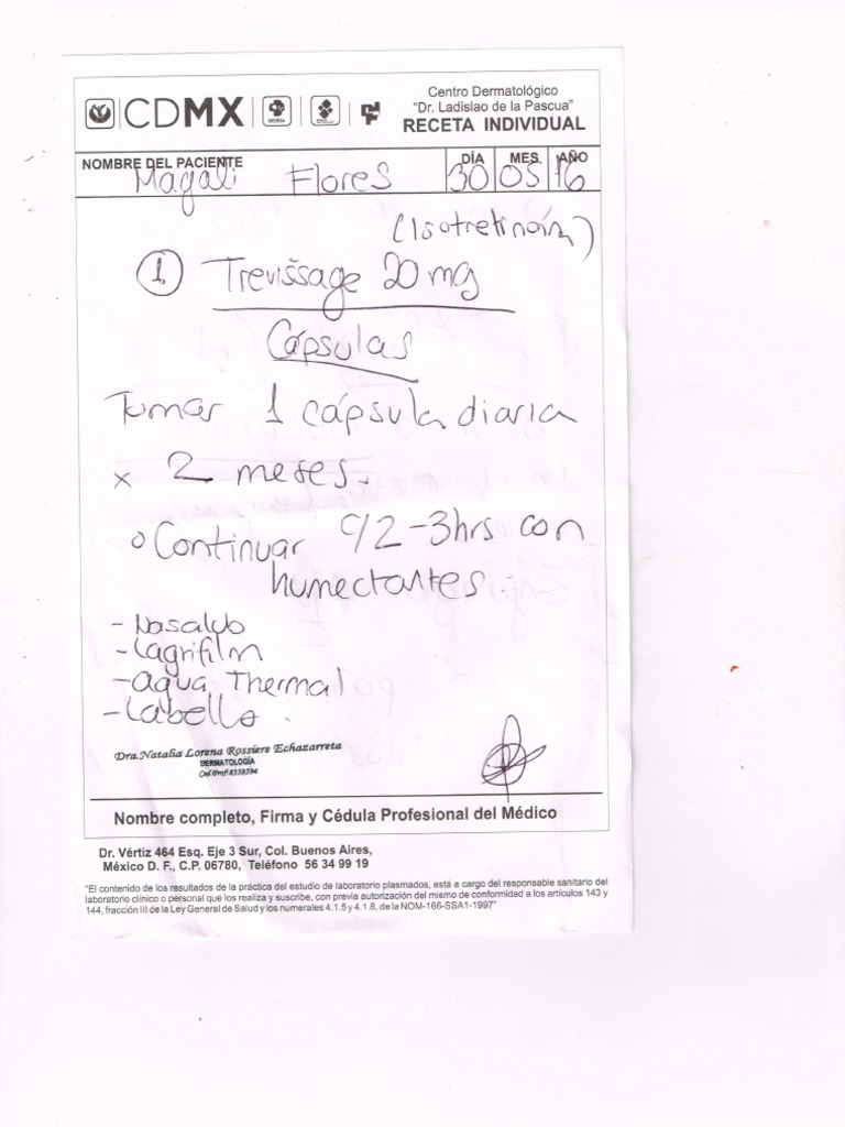 Ejemplo Receta Medica | PDF