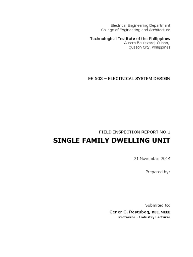 Field Inspection Report Template | PDF