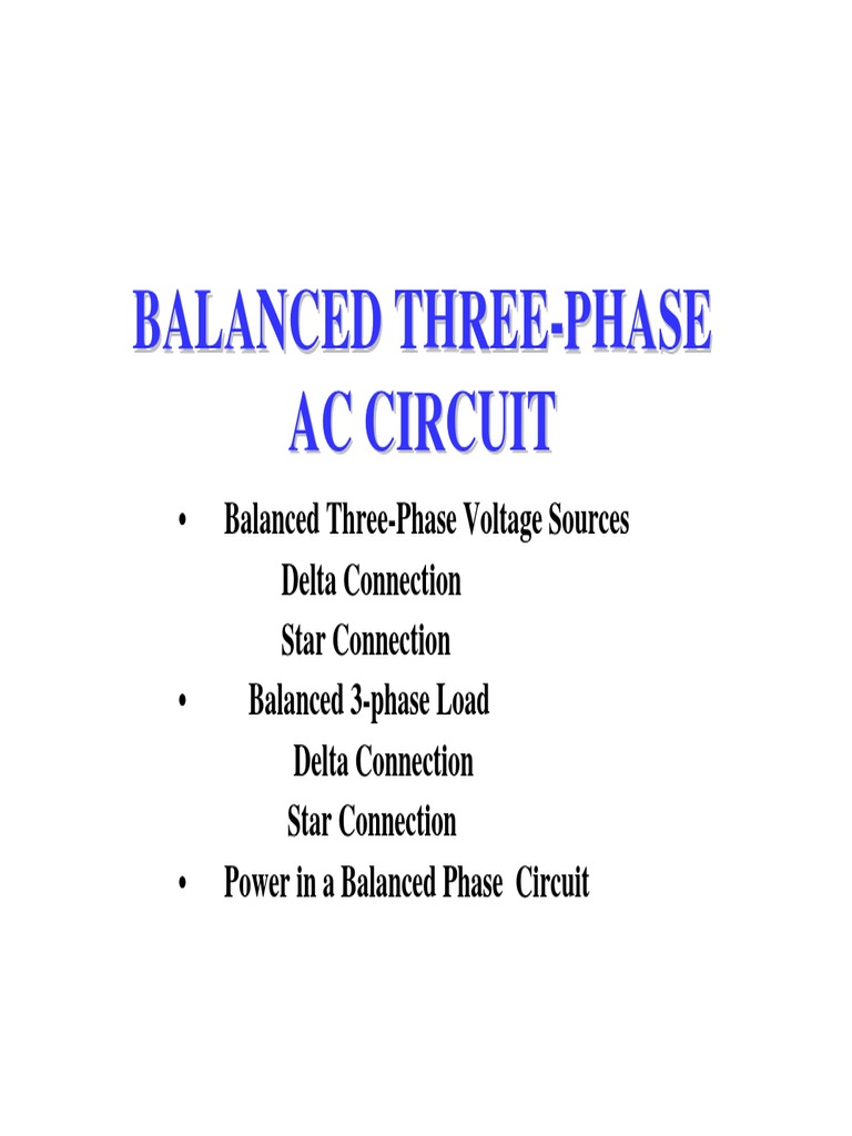 3 Phase Circuits 1 | PDF | Electrical Impedance | Ac Power