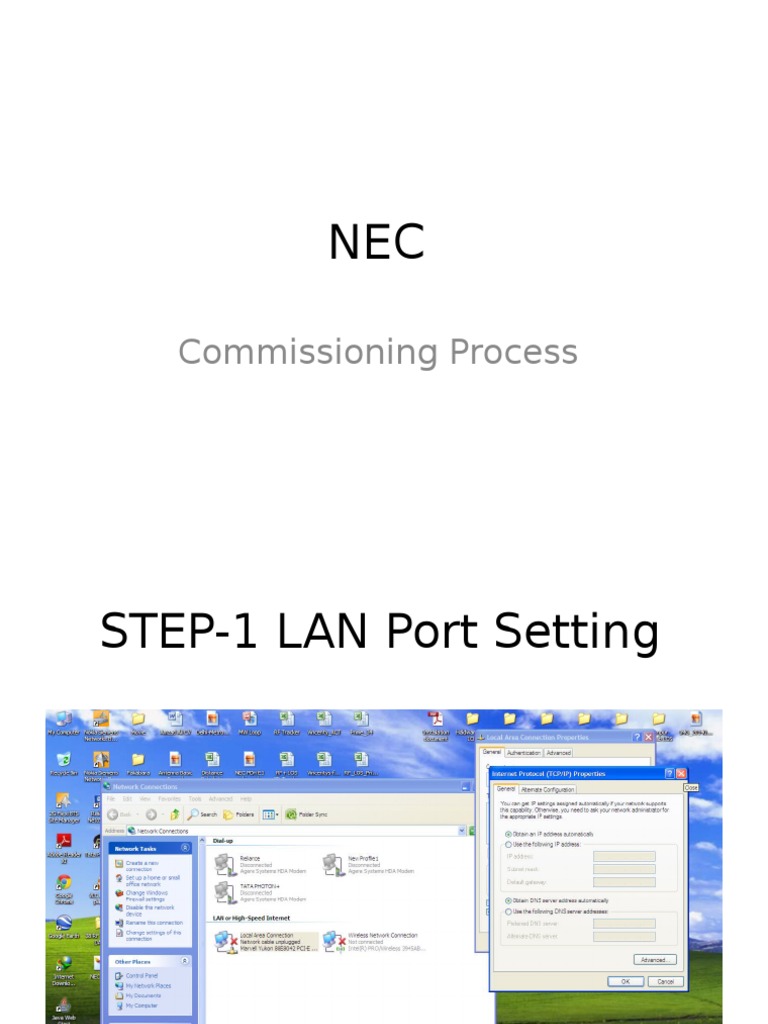 NEC NEO Commissioning Procedure | PDF
