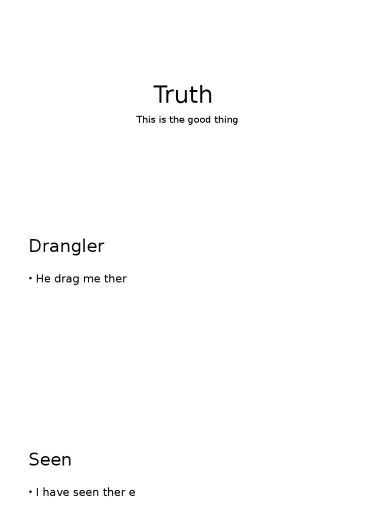 A Contemplation on Truth and Perspective | PDF