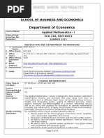 NSU BBA Course List | PDF | Economics | Business