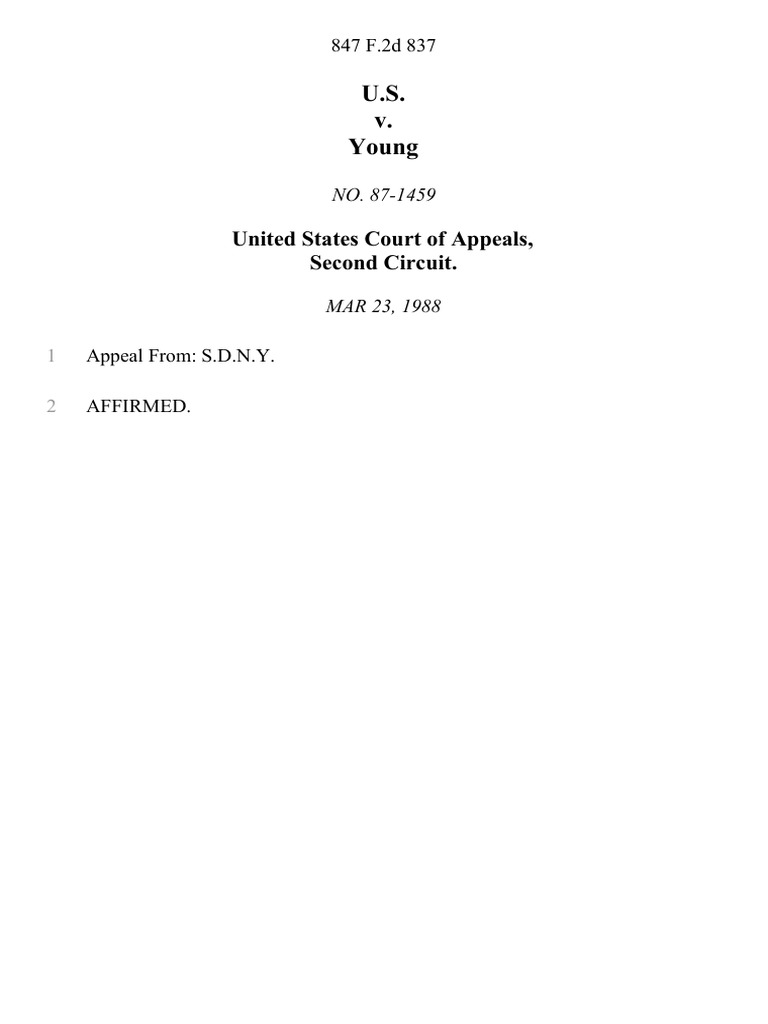 U.S. v. Young: United States Court of Appeals, Second Circuit | PDF