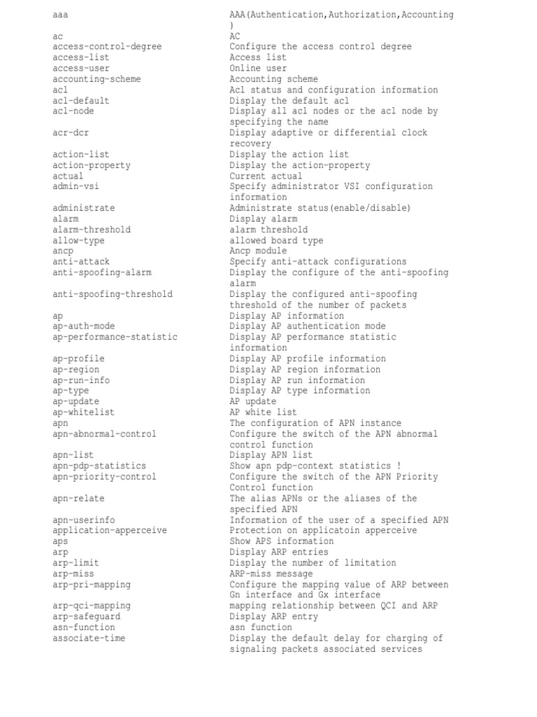 Huawei GGSN Commands | PDF | Multiprotocol Label Switching | Networking