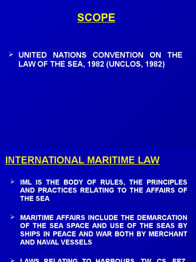 International Maritime Law | PDF | Territorial Waters | International ...
