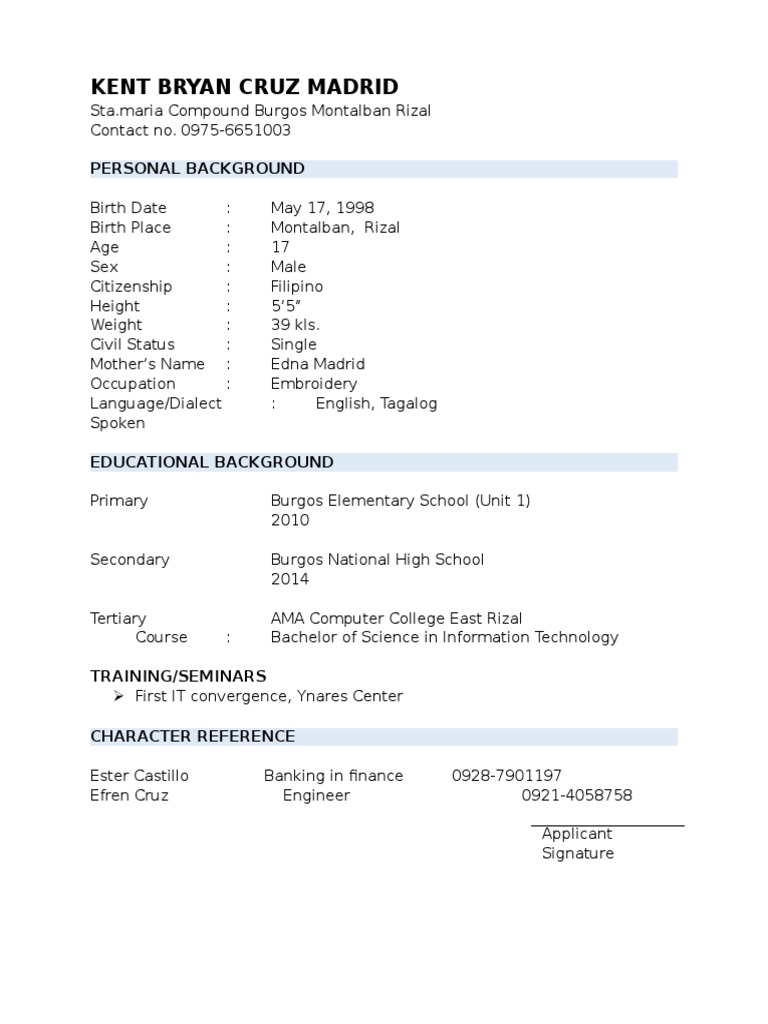 Resume KENT | PDF