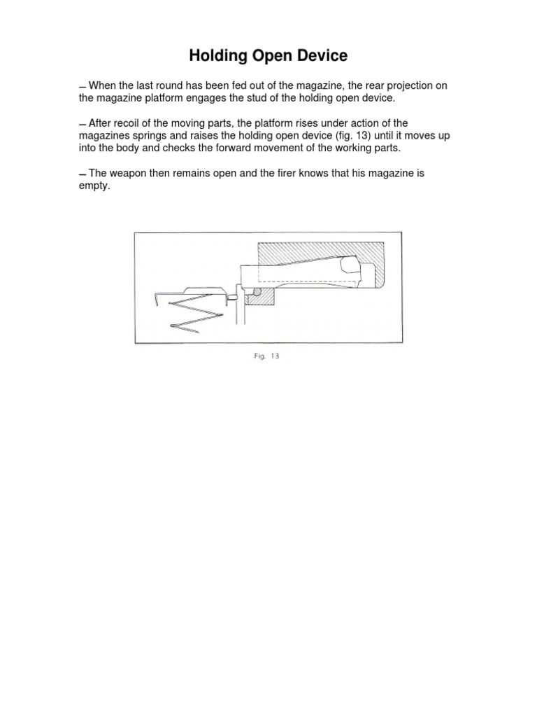 FAL Hold Open Device | PDF | Firearms | Projectile Weapons