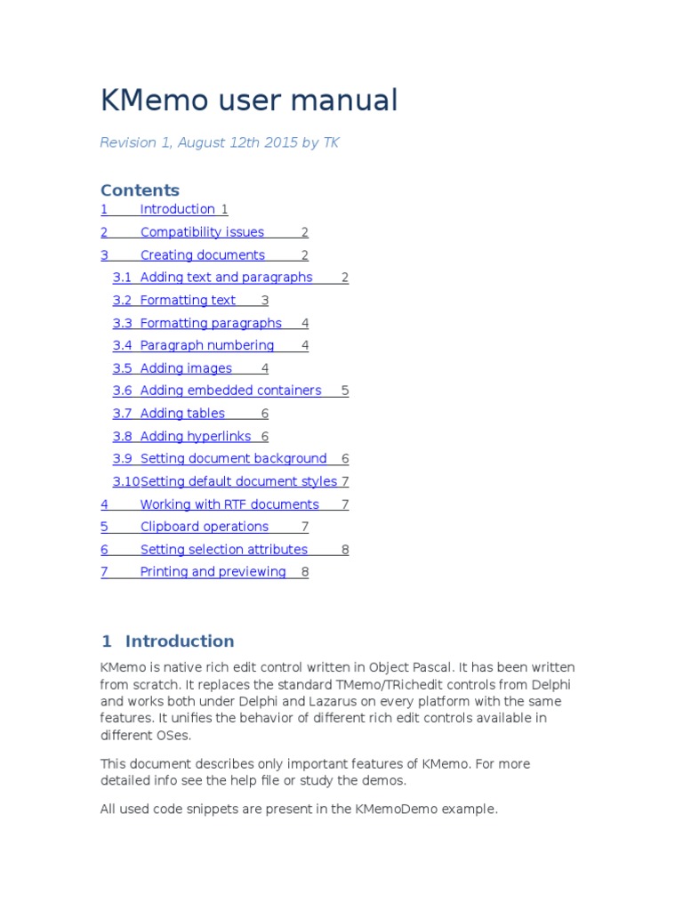 Kmemo Manual | PDF | Computing | Computer Programming