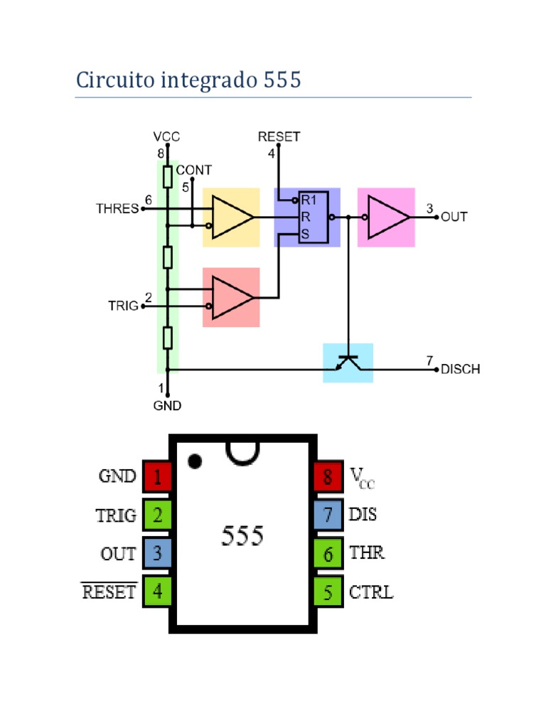 Circuito Integrado 555 | PDF | Fuerza | Ingenieria Eléctrica