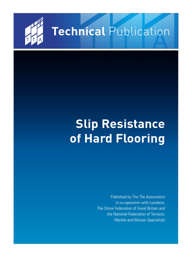 Slip Resistance of Hard Flooring | PDF | Sandstone | Rock (Geology)