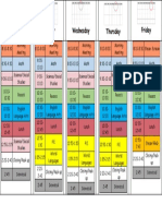 1st Grade Daily Schedule | PDF