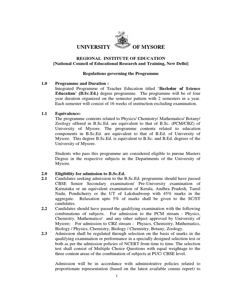 BSC - Ed Syllabus | PDF | Momentum | Matrix (Mathematics)