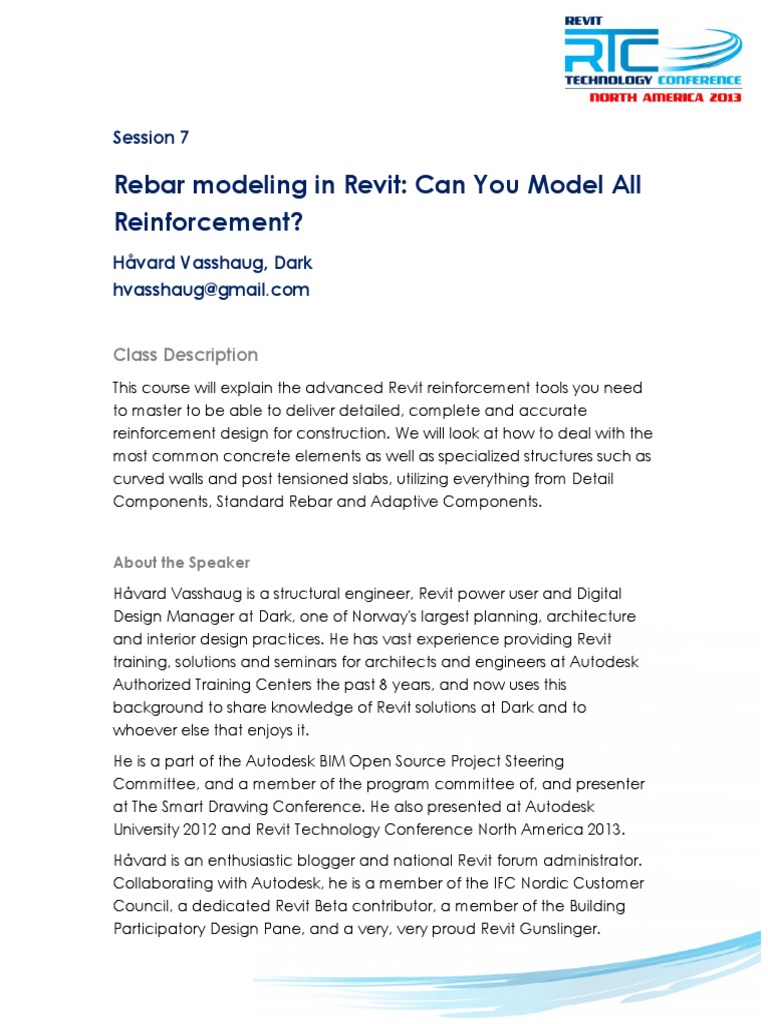 Revit Reinforcement Manual | PDF | Autodesk Revit | Building ...