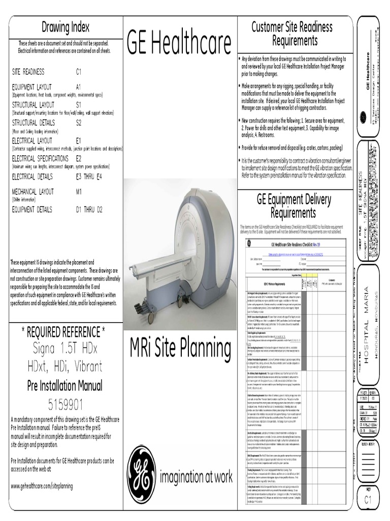 GE Healthcare Customer Site Requirements | PDF