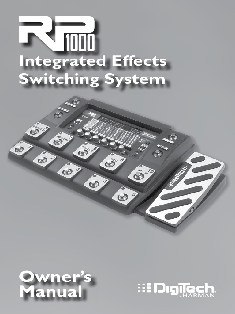 RP1000 Manual | PDF | Amplifier | Sound Recording