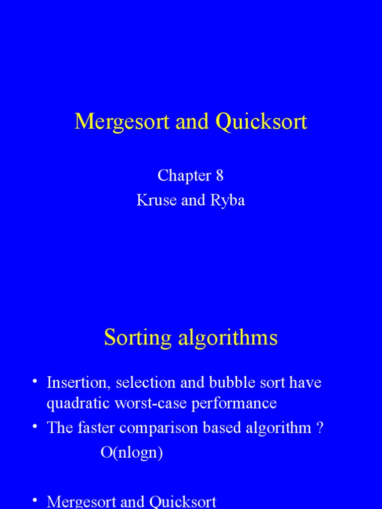 Quick Sort | Download Free PDF | Mathematical Logic | Mathematical Concepts