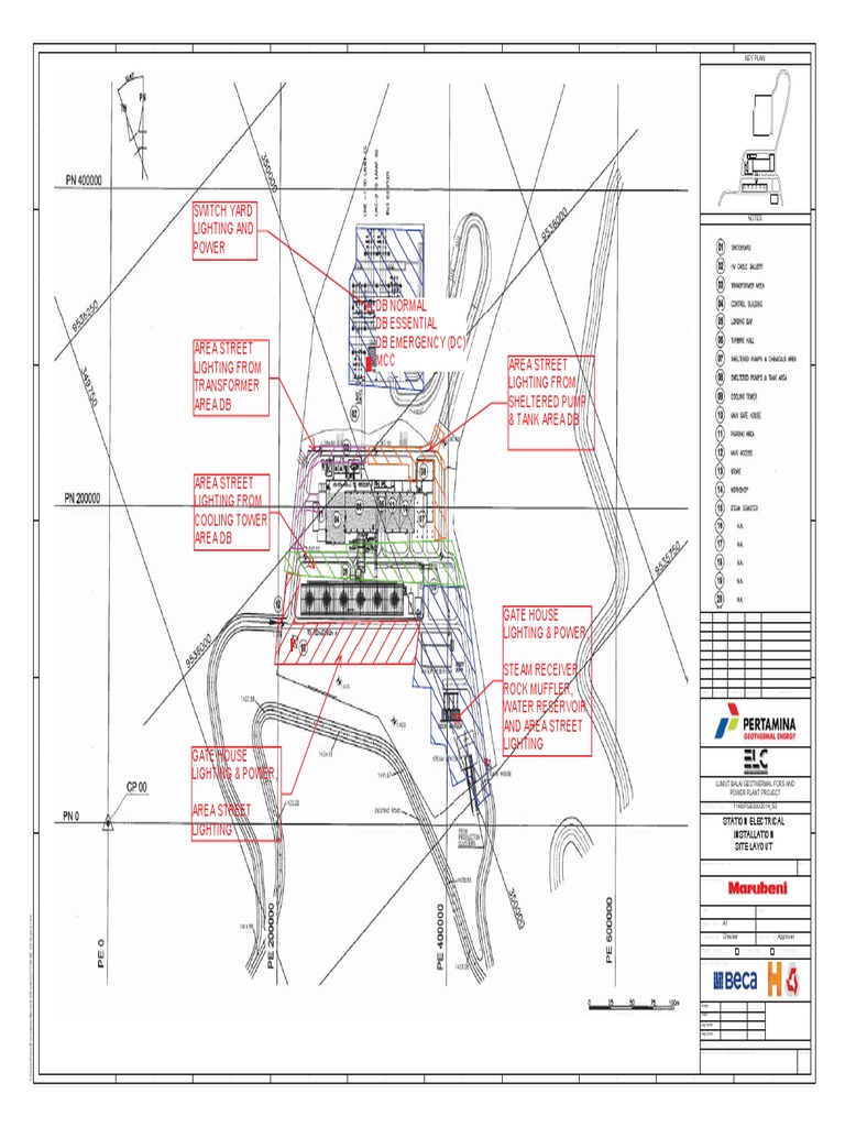Key Plan: Station Electrical Installation Site Layout | PDF
