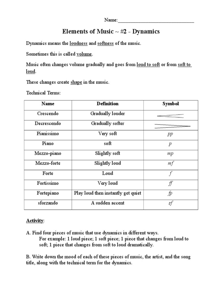 Understanding Music Dynamics | PDF | Art