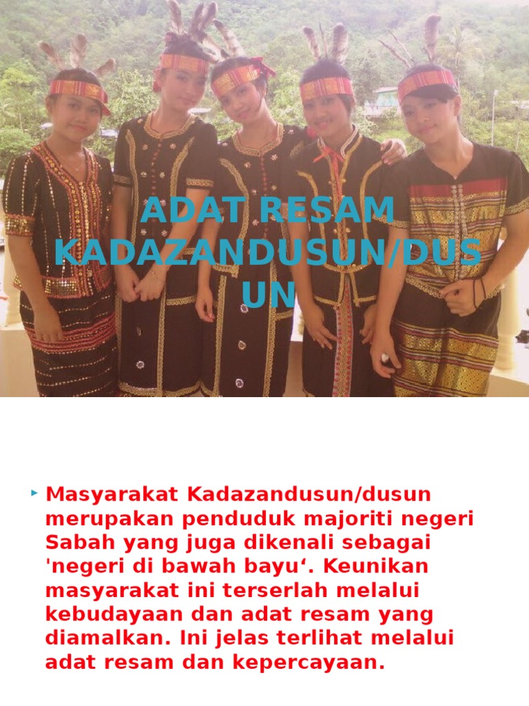 Adat Resam Kadazan Dusun | PDF