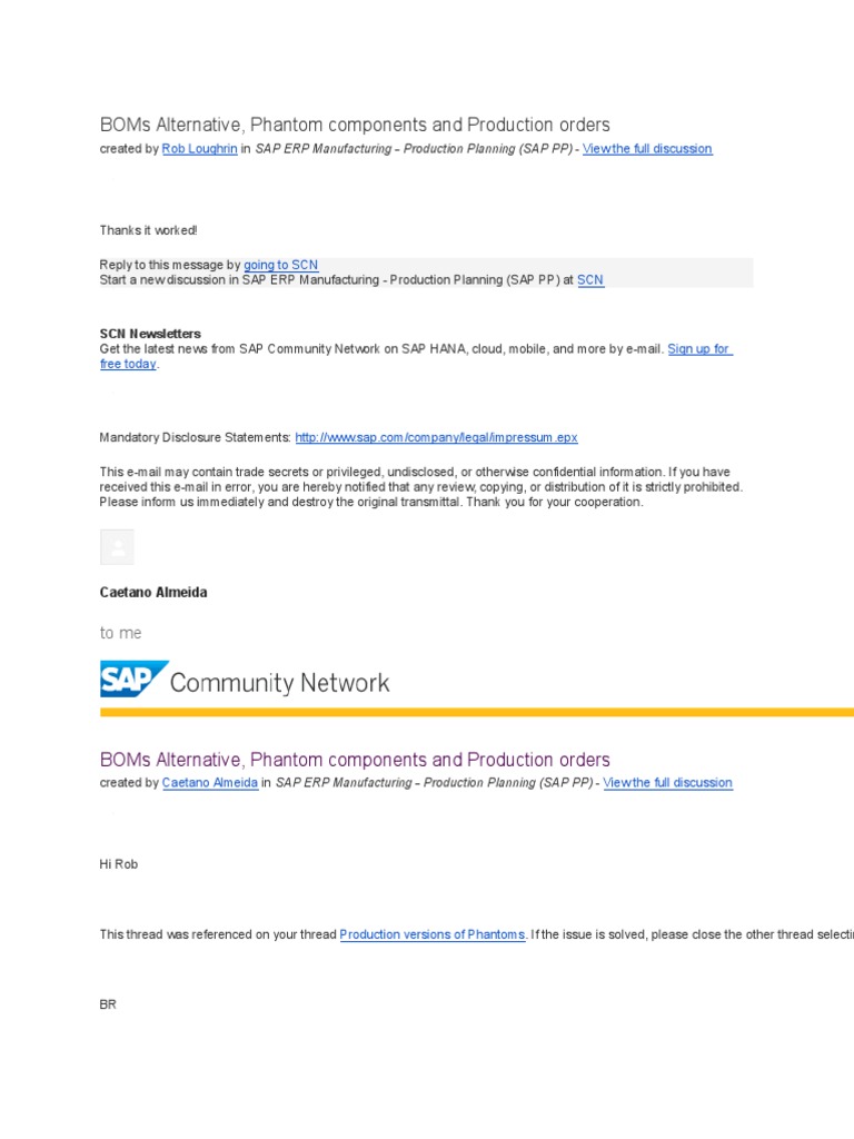 BOMs Alternative | PDF