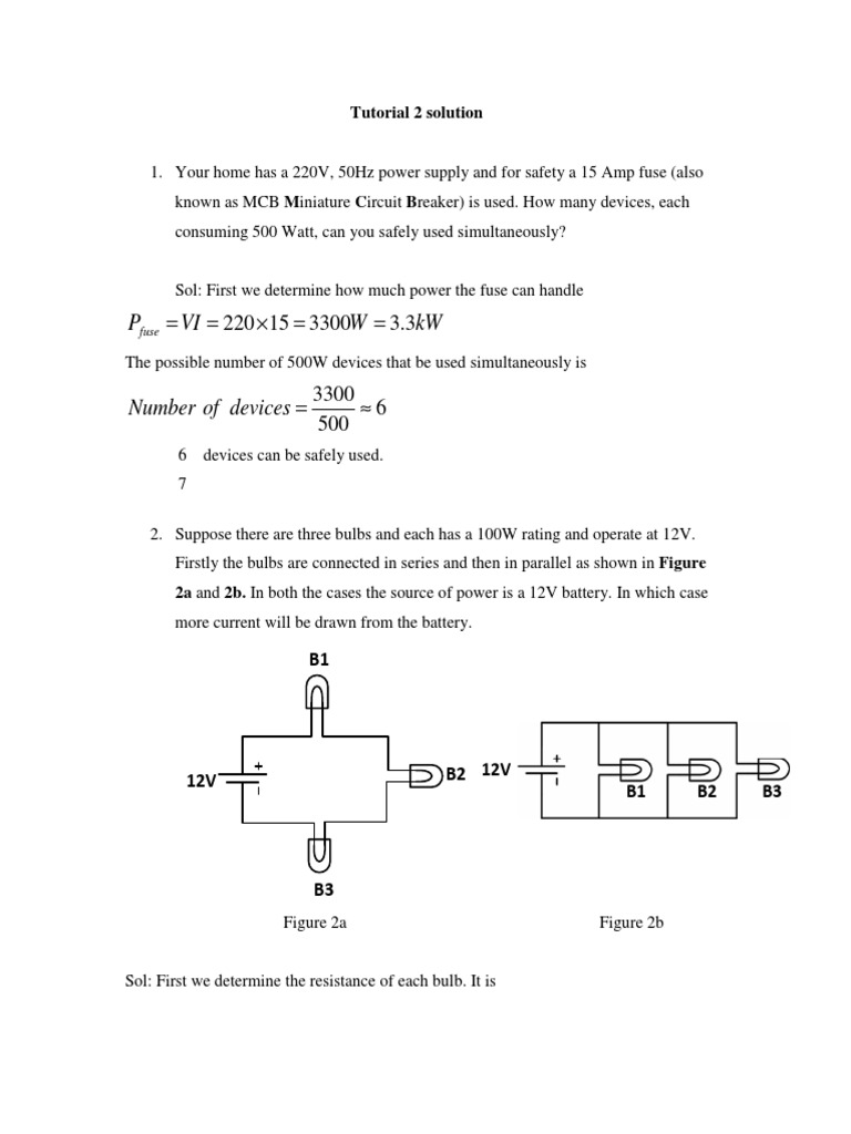 Tutorial 2 Solution | PDF | Science & Mathematics
