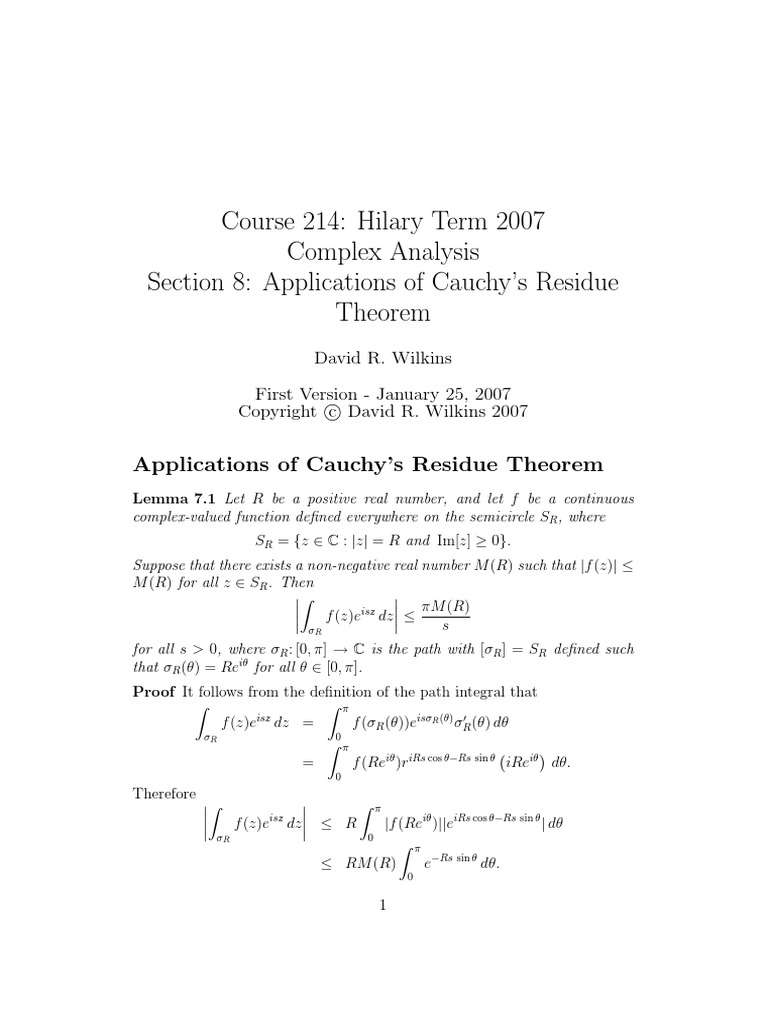 Contour Integration Examples | Pi | Integral