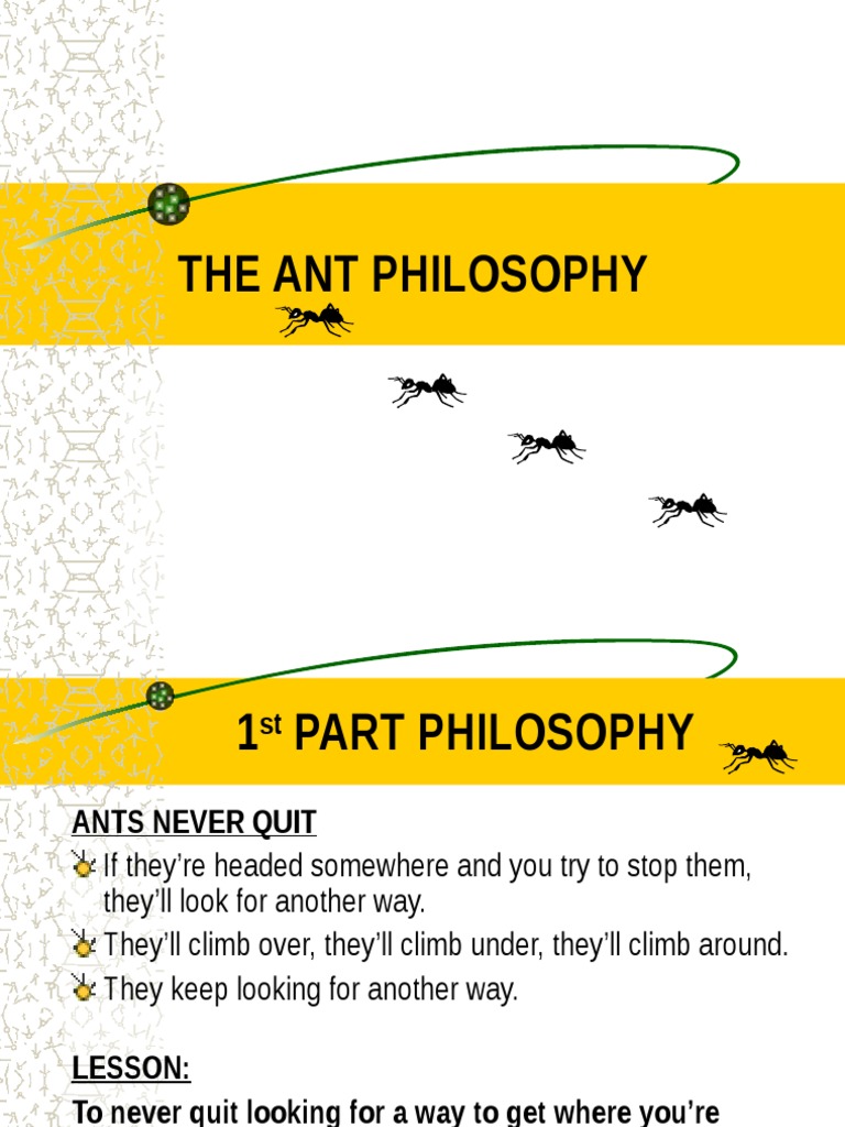 Ant Philosophy | PDF