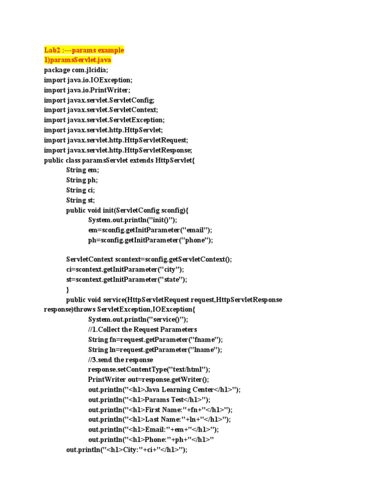 Servlets Labs Program | PDF | Java Servlet | Java Platform