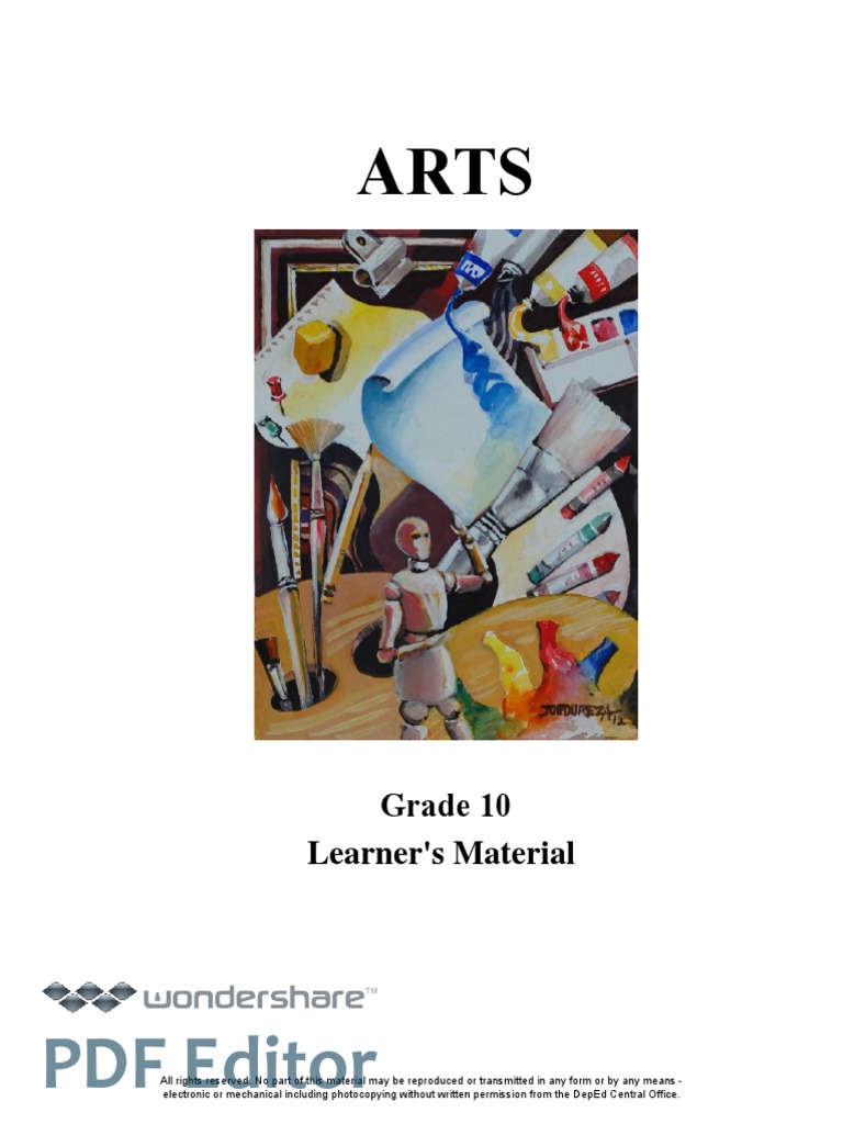 Grade 10 Arts LM 1 | PDF