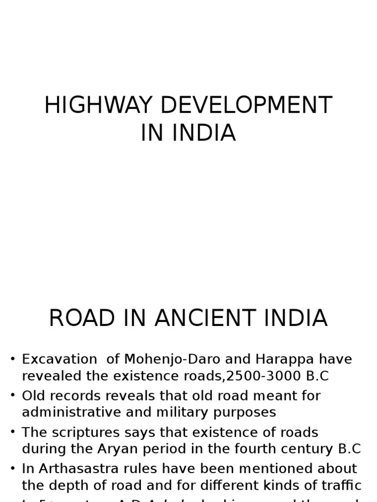 Evolution of India's Highway Plans | PDF | Road | Road Surface