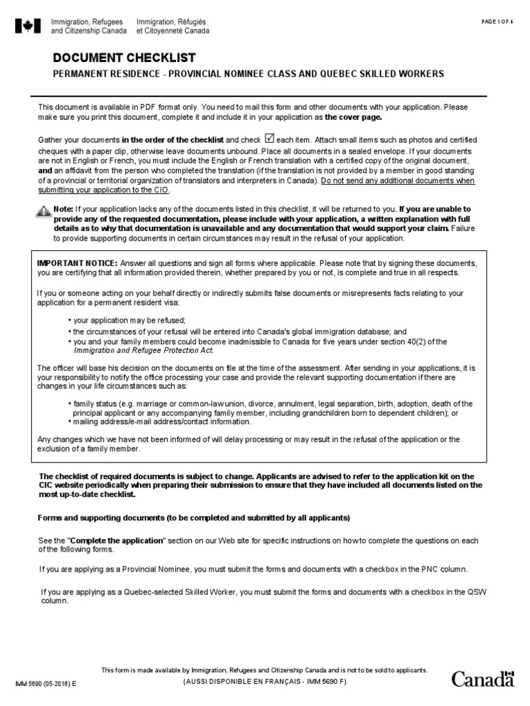 DOcument Checklist PNP | PDF | Passport | Marriage