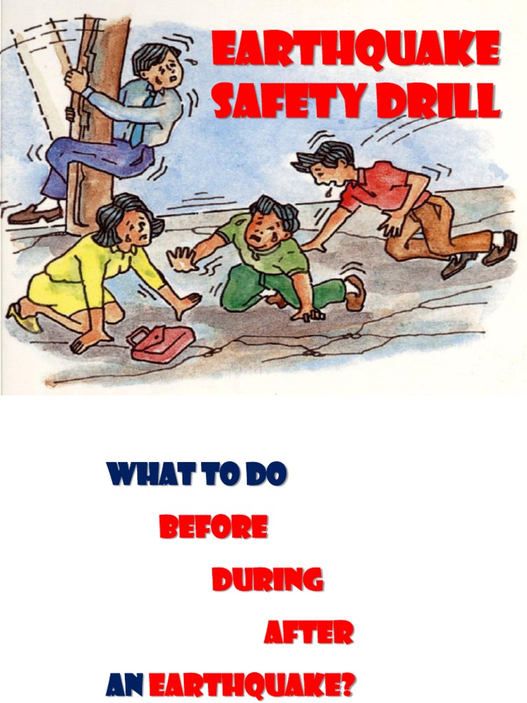 Earthquake Drill Poster