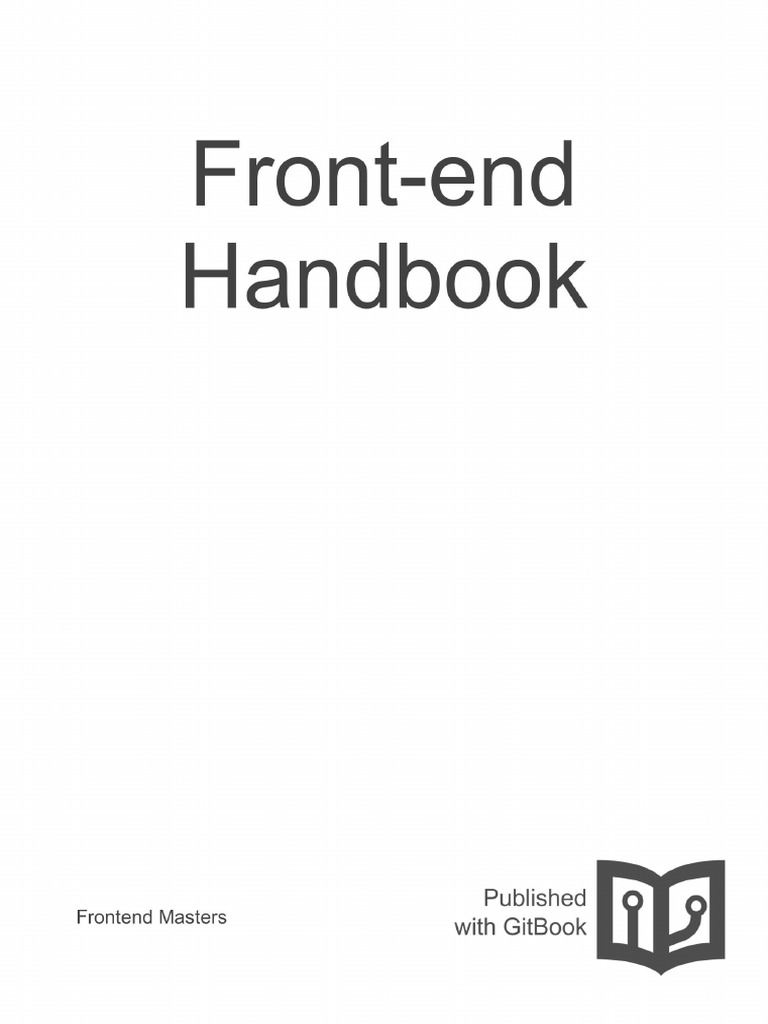Front End Handbook | PDF | Json | Html