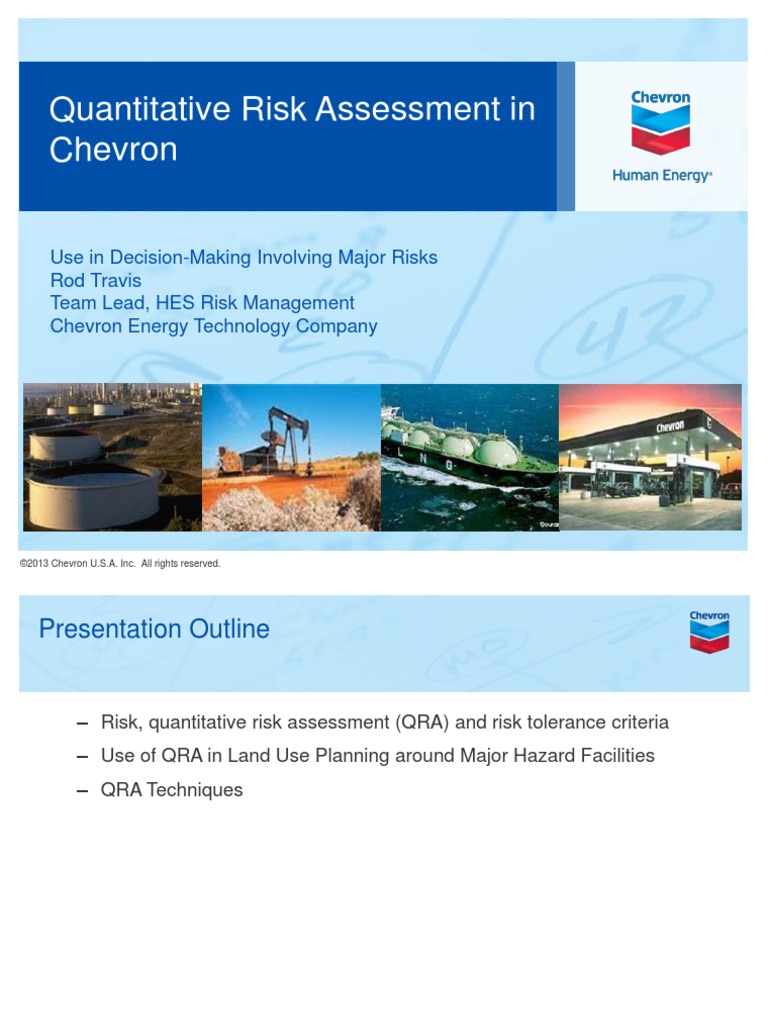 Quantitative Risk Assessment in Chevron | PDF