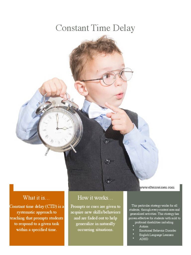 Constant Time Delay Teaching Method | PDF | Career & Growth