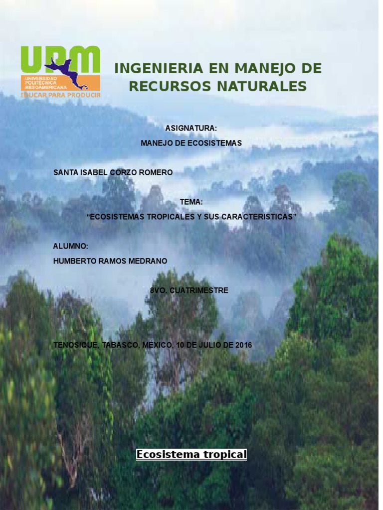 Ecosistema Tropical | PDF | Selva | Zona tropical