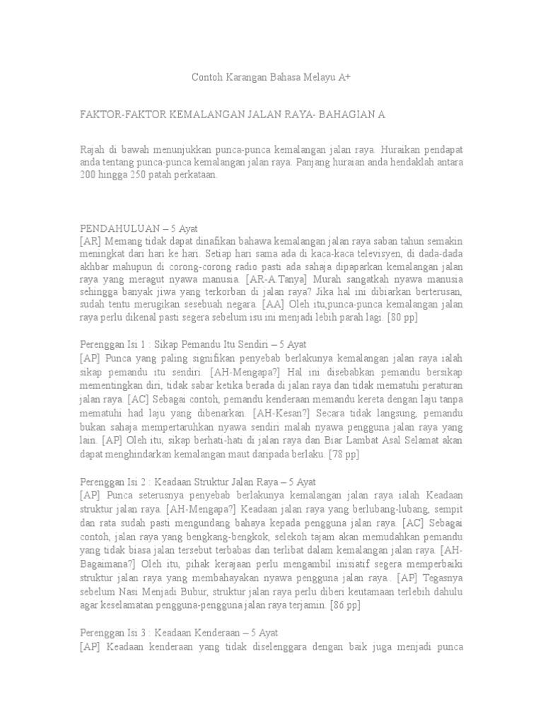 Faktor Kemalangan Jalan Raya | PDF