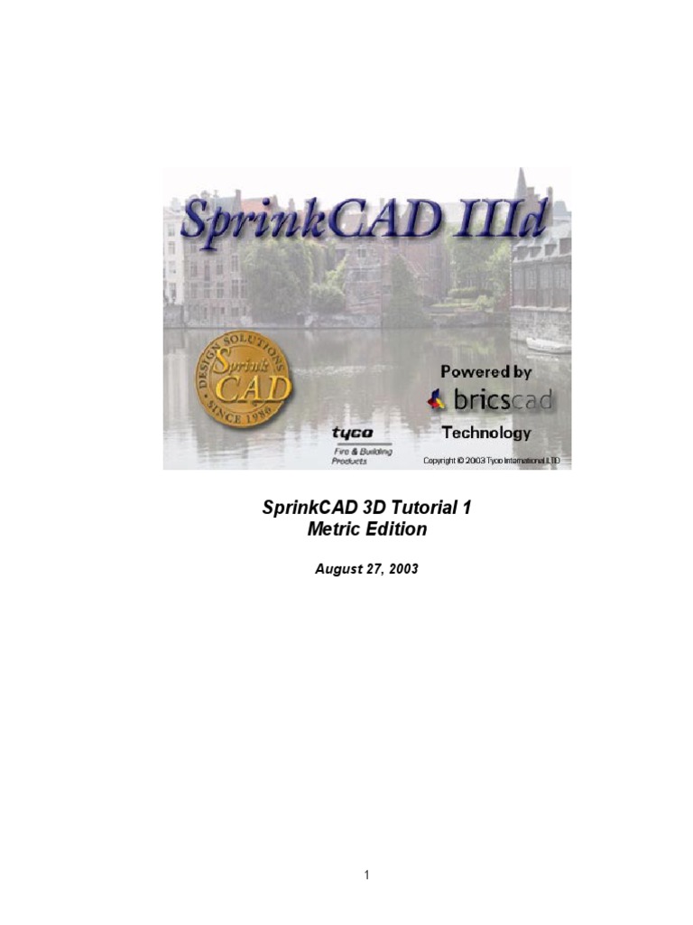 SprinkCAD 3D Tutorial | PDF | License | 3 D Computer Graphics