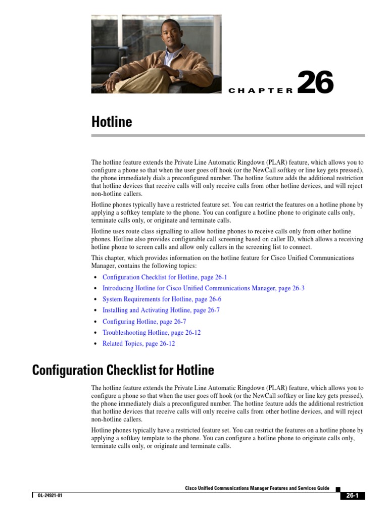 Hotline: Configuration Checklist For Hotline | PDF | Telephone ...