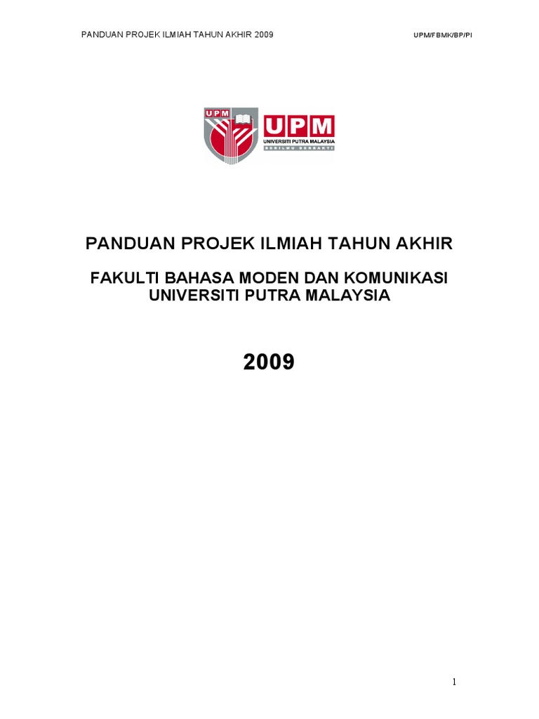 Contoh Penulisan Projek Tahun Akhir | PDF